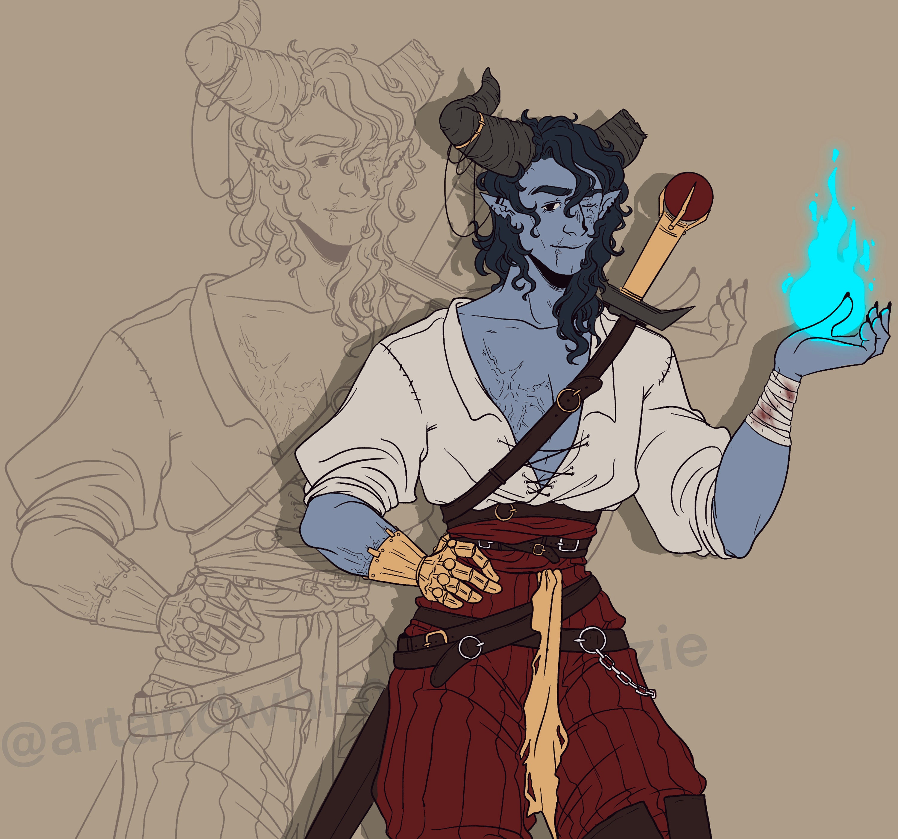 Custom Dnd Character Art: Full Color Fantasy Illustration (digital ...