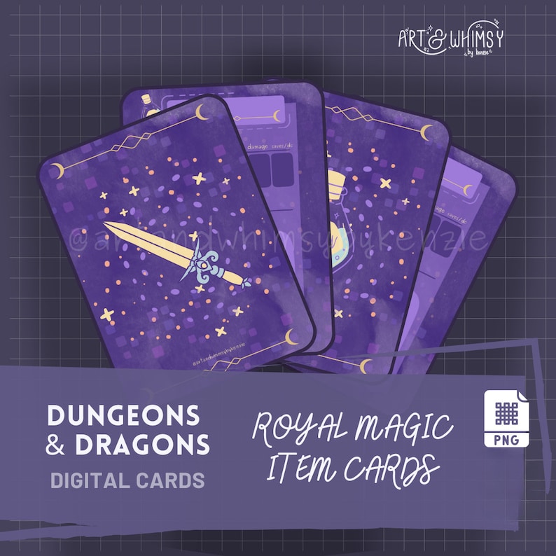 Dnd 5e Fillable Item Cards: Printable TTRPG Equipment (digital Download ...