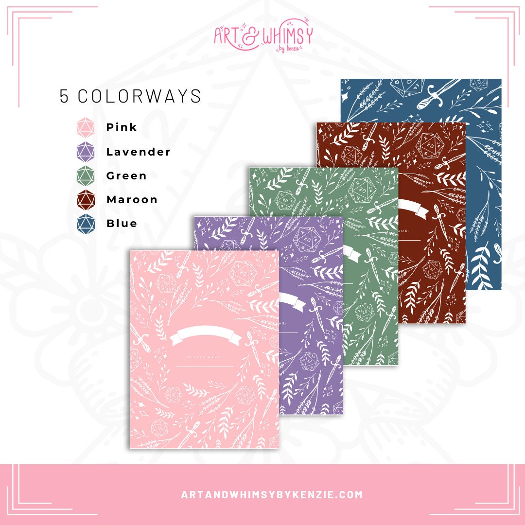 Handdrawn Dnd 5e Campaign Journal/ Character Journal - Etsy