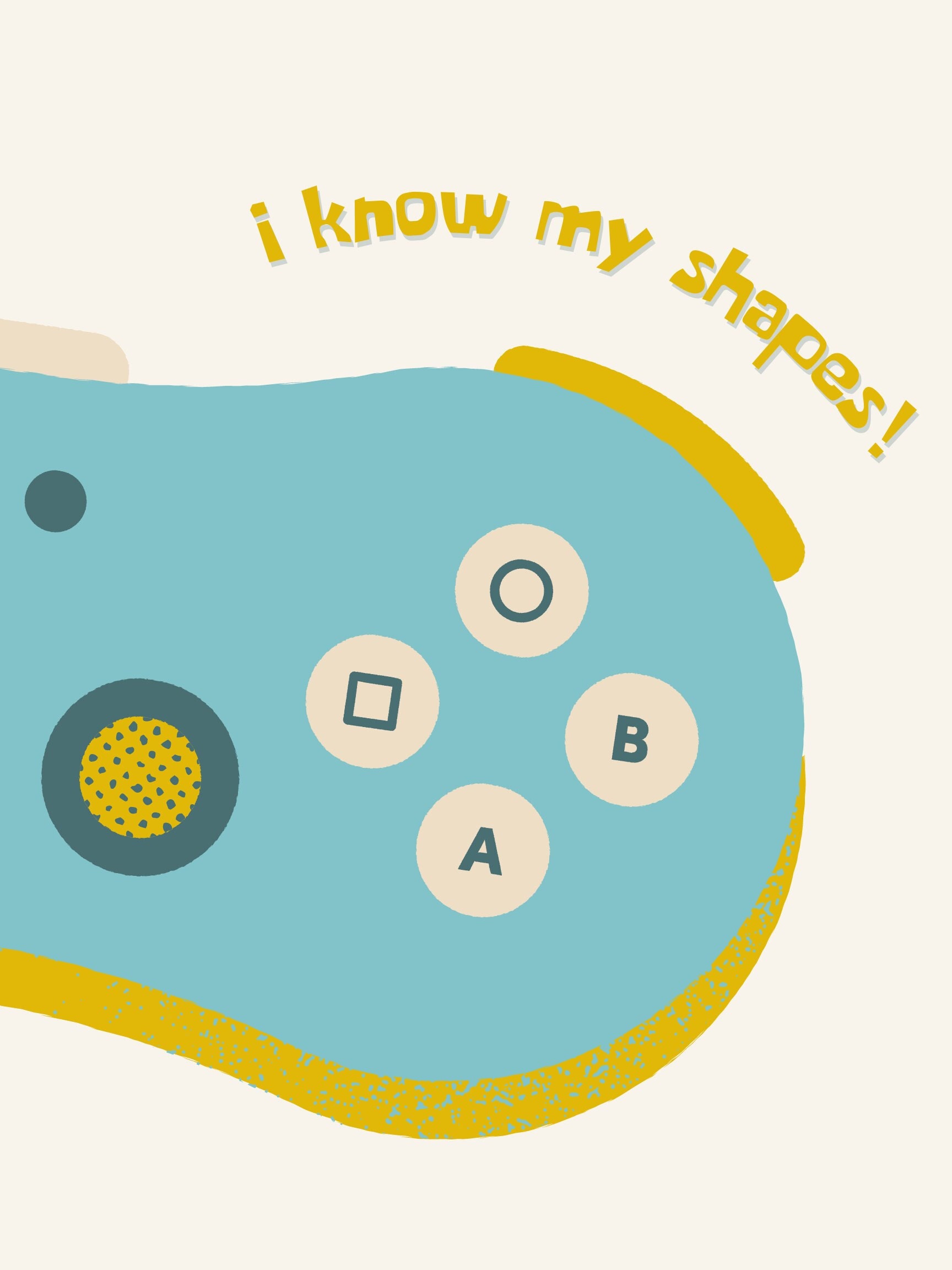 I Know My Shapes DIGITAL DOWNLOAD/ Playroom Wall Printable,decor ...