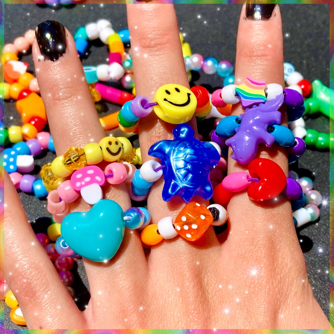 Indie Kandi Bead Rings Mystery Box Surprise Trendy Indie 90s Fashion ...