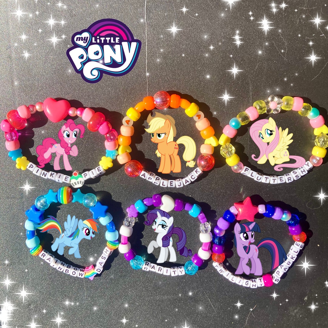 MLP Kandi Singles My Little Pony Bracelets Scenecore Y2K Scene Perler ...