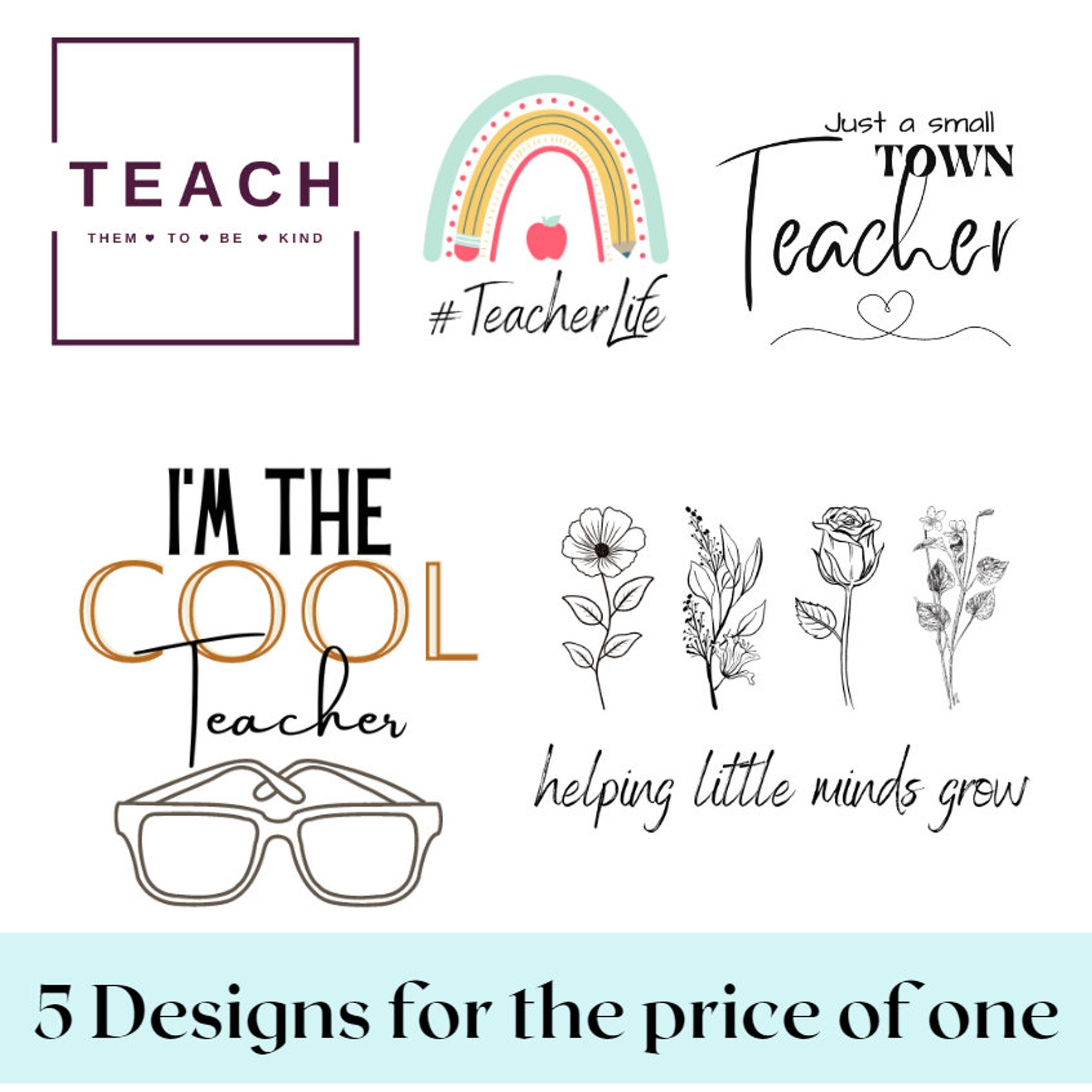 Teacher SVG Bundle, Teach Svg, Teacher SVG, Teacher Gift Svg, School ...