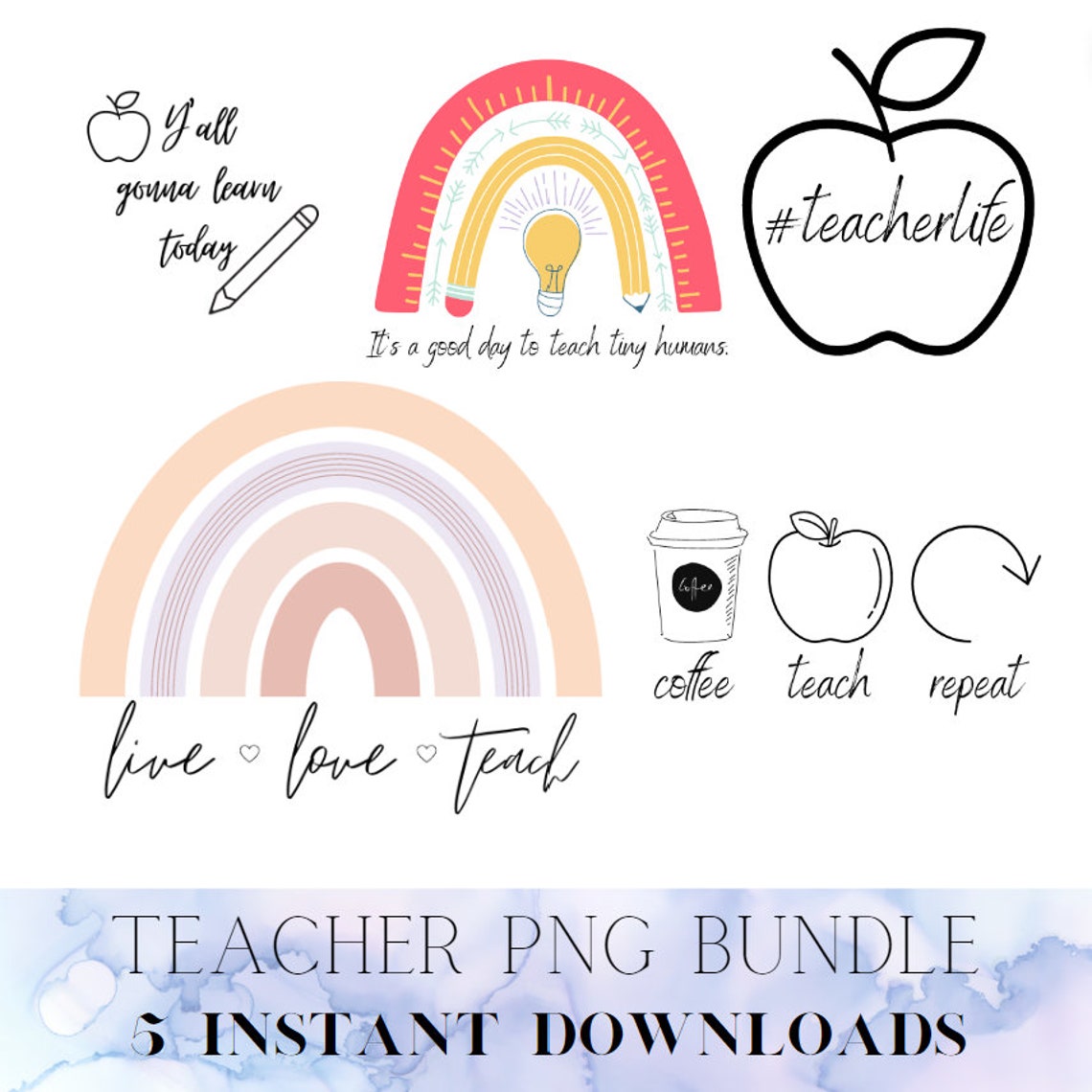 Teacher Svg Bundle, Teacher Png Svg, Teacher Svg for Cricut, Teacher ...