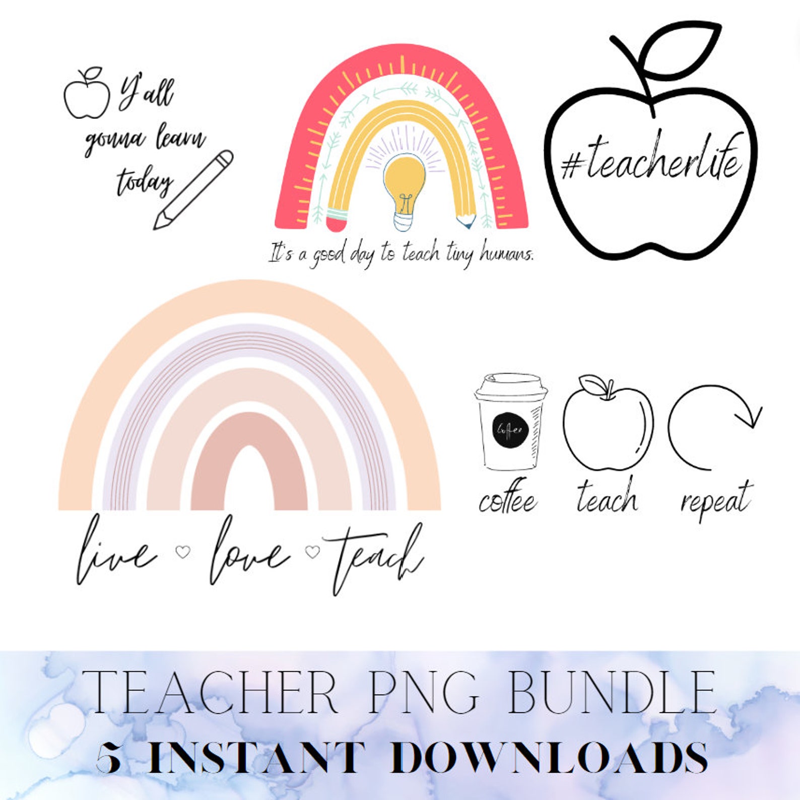 Teacher Svg Bundle, Teacher Png Svg, Teacher Svg for Cricut, Teacher ...