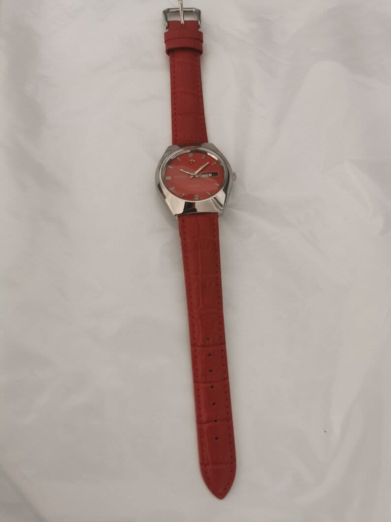 Rado Voyager Watch Men36mm Scarlet Red Colour Dial Automatic Round ...