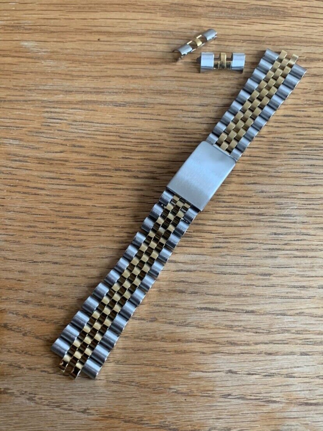 New 13mm 17mm 19mm 20mm 2/tone Curved Lugs Gents Watch Strap - Etsy