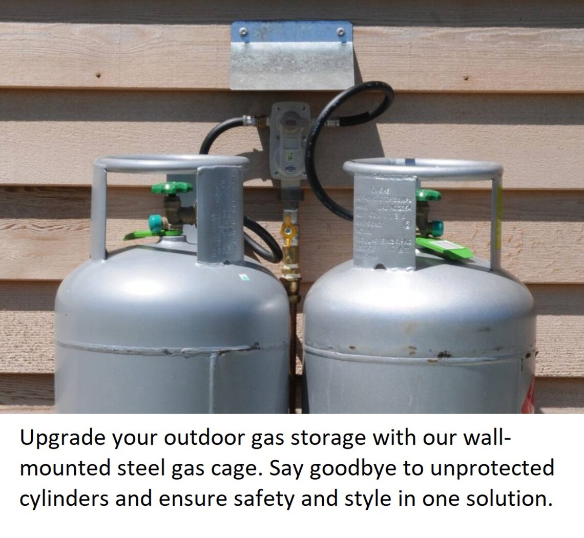 Digital Plan: Industrial Type Design Wall-mounted Gas Cage - Cylinder ...