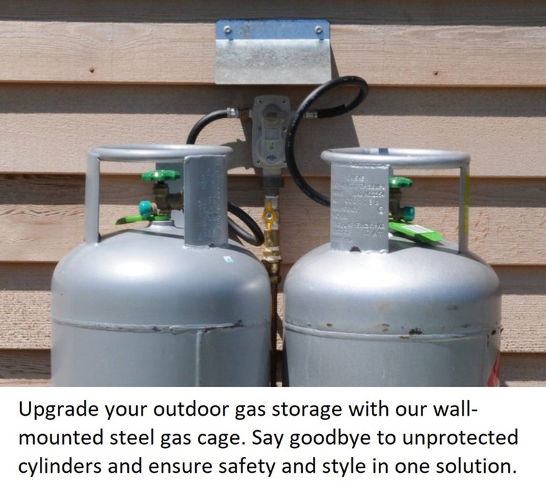 Digital Plan: Industrial Type Design Wall-mounted Gas Cage - Cylinder ...