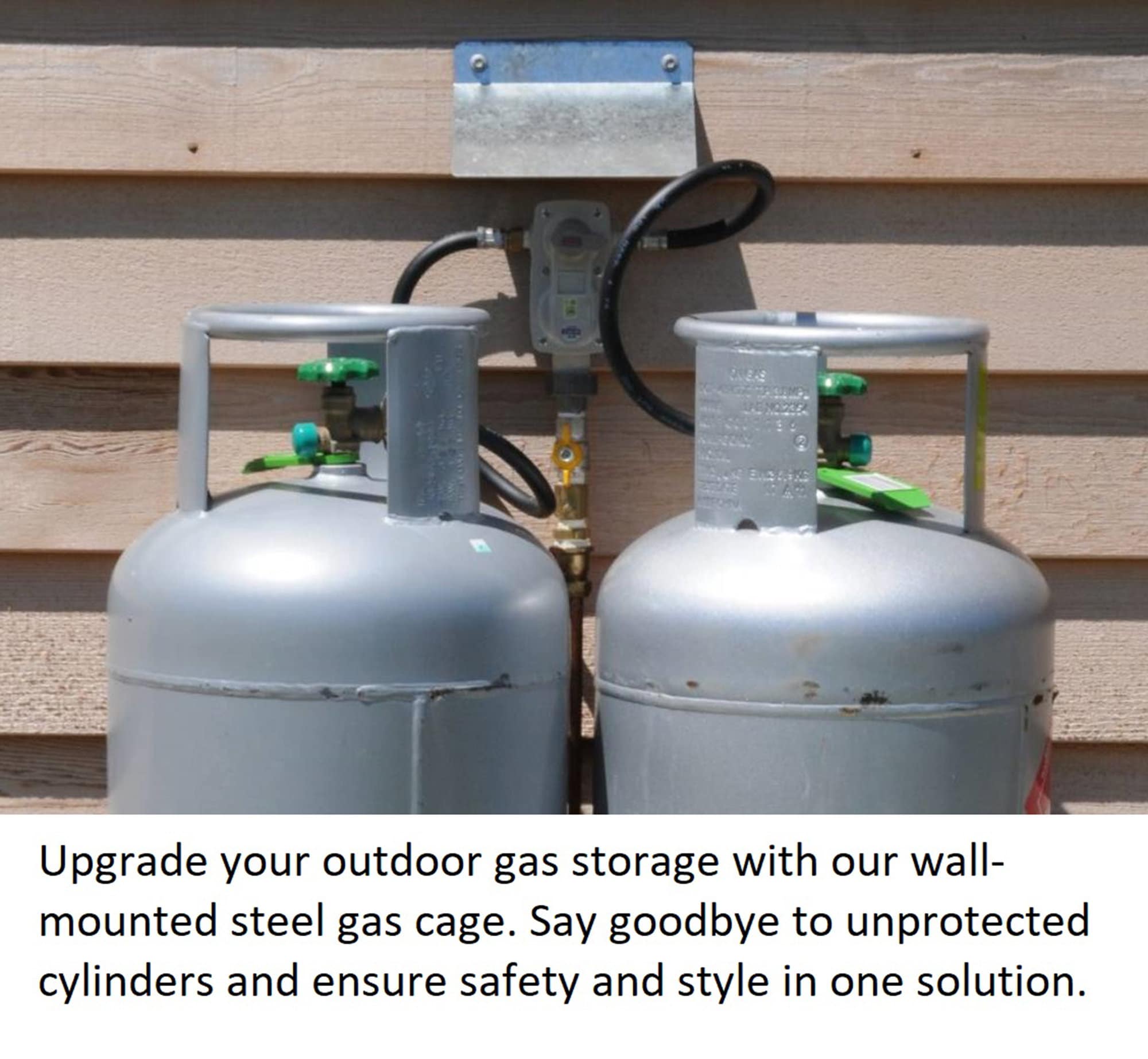 Digital Plan: Industrial Type Design Wall-mounted Gas Cage - Cylinder ...