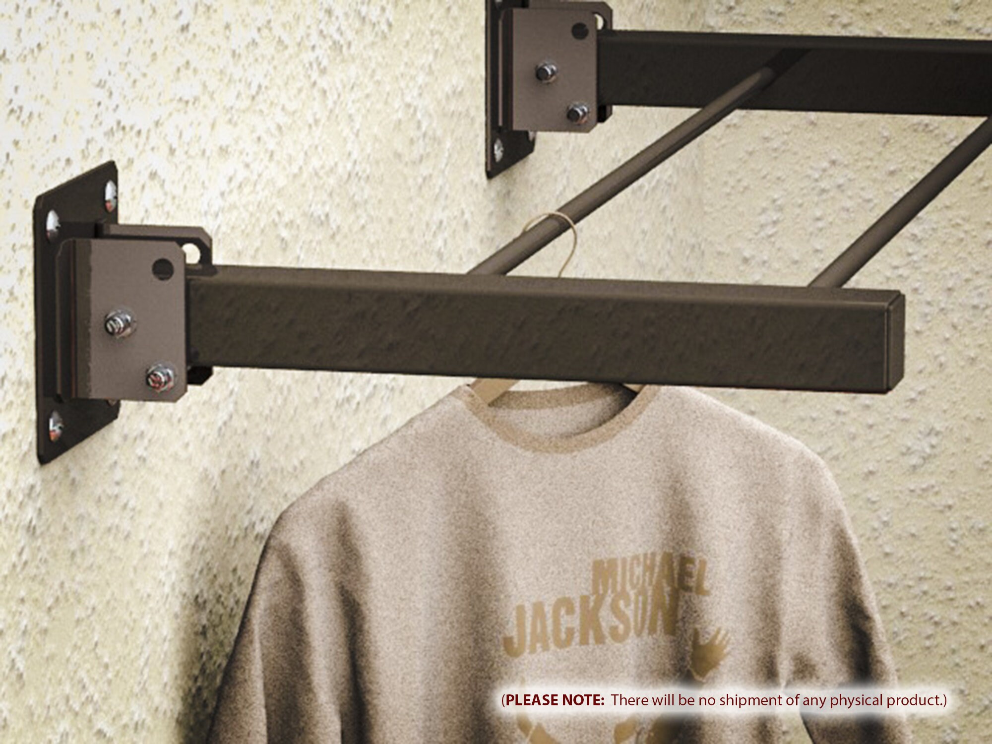 Digital Plan : Foldable Wall-mounted Clothes Hanger Rack - DIY for ...