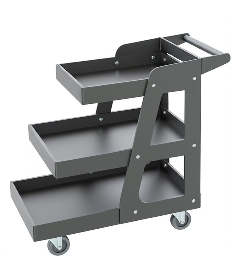Digital Plan: DIY Transport Trolley for Tools - Heavy-duty, Minimalist ...