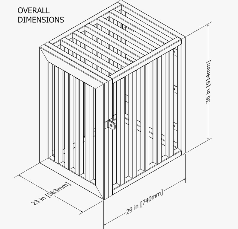 Digital Plan: Industrial Type Design Wall-mounted Gas Cage - Etsy