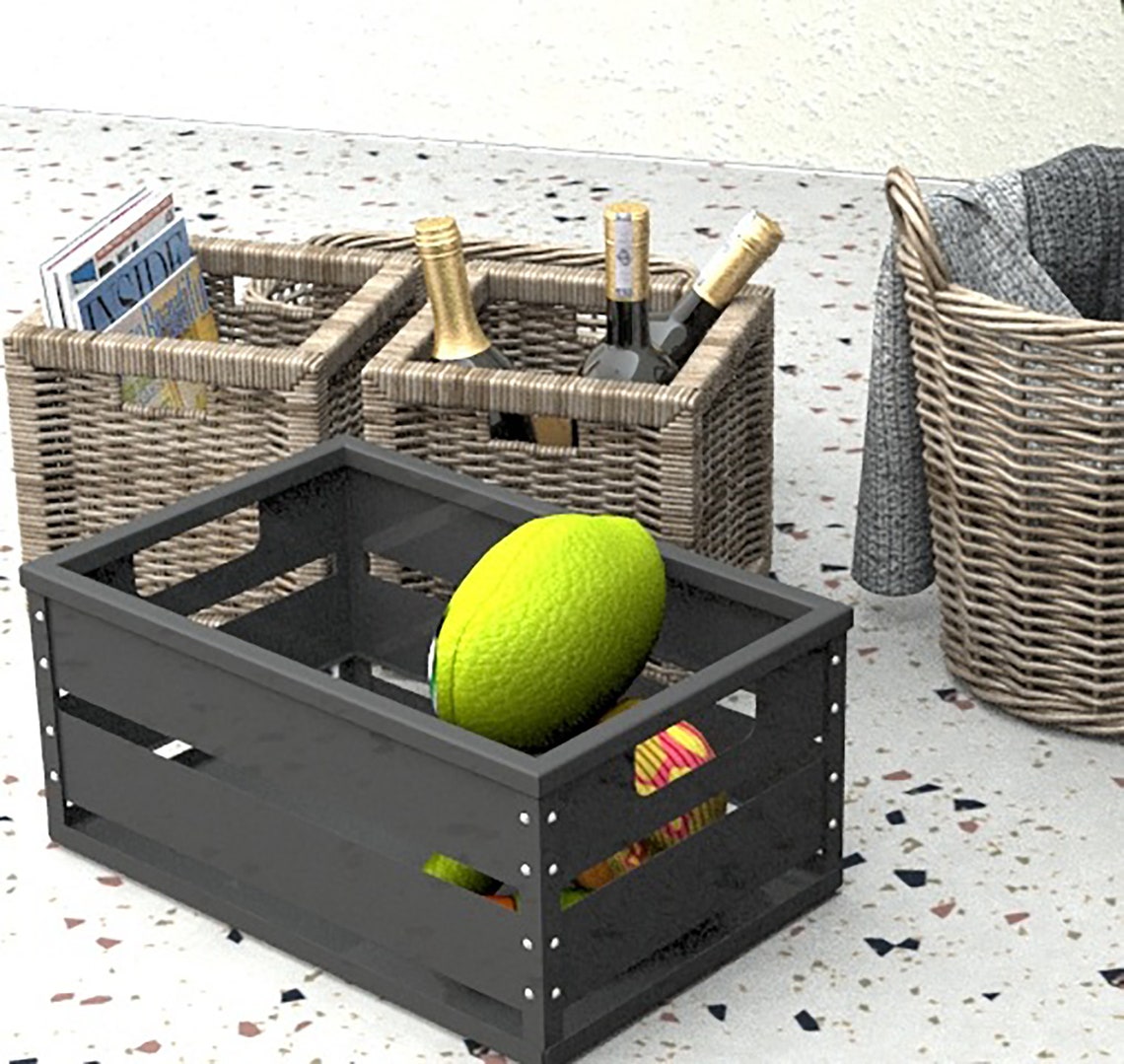 Digital Plan: Industrial Style Stackable Box With Durable Sheet Metal ...