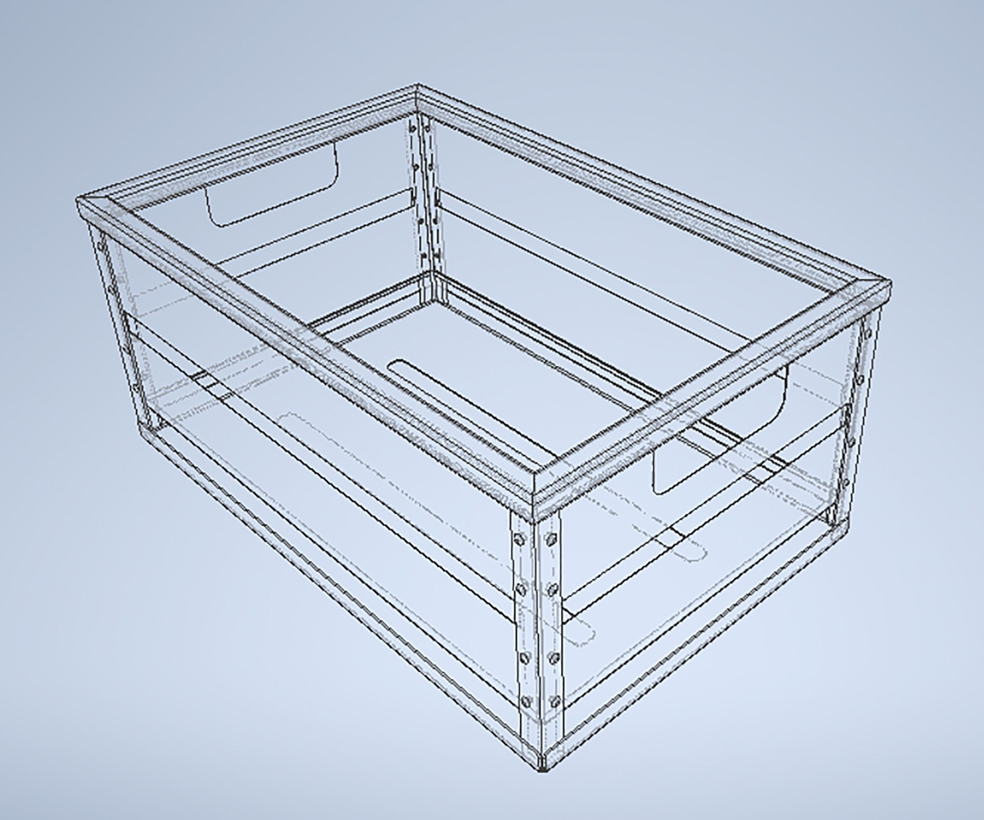 Digital Plan: Industrial Style Stackable Box With Durable Sheet Metal ...