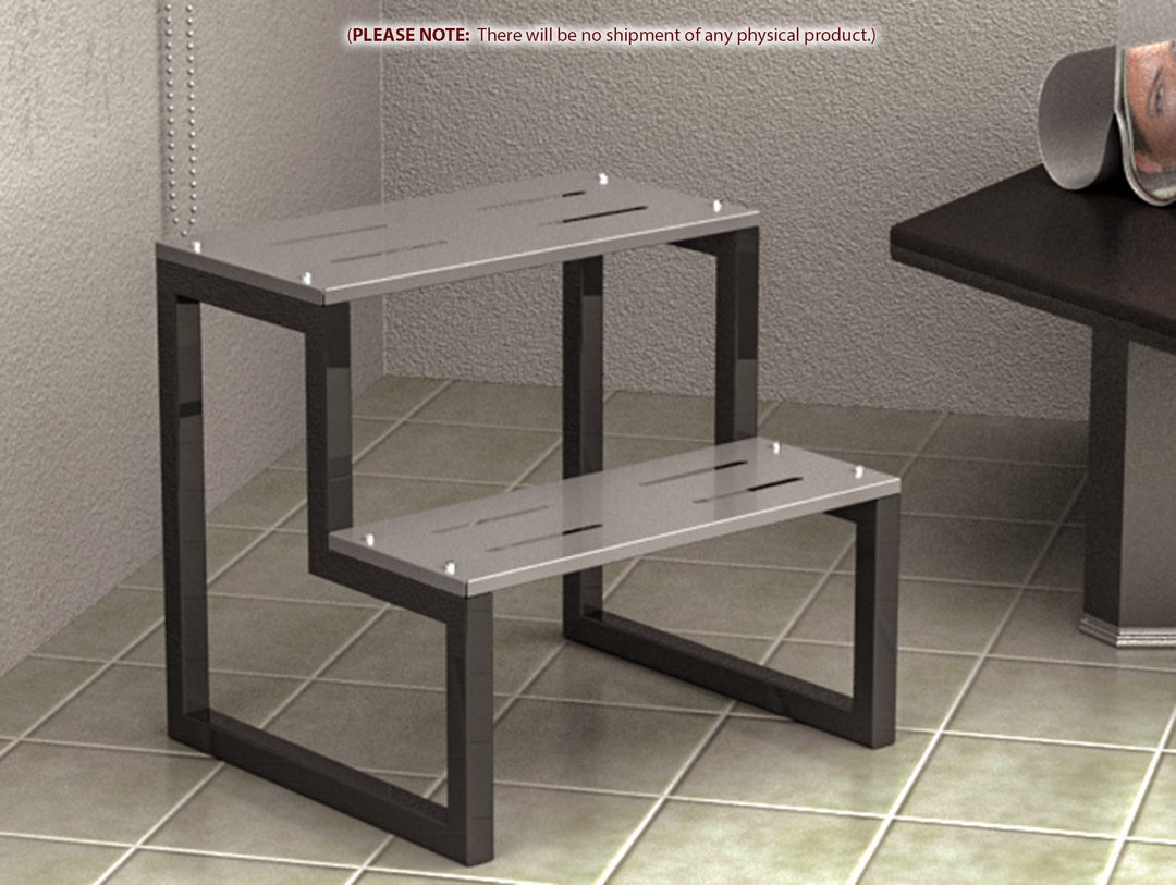 Digital Plan : Heavy-duty Metal Step Stool Perfect for Kitchen ...