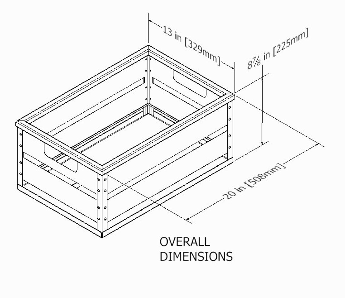 Digital Plan: Industrial Style Stackable Box With Durable Sheet Metal ...