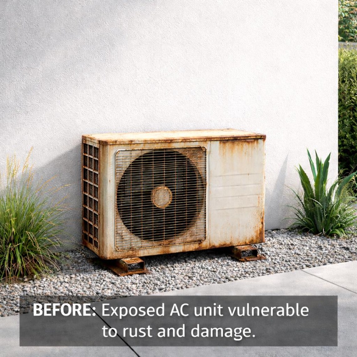 Digital Plan : DIY Ground-mounted Air Conditioner Outdoor Guard ...