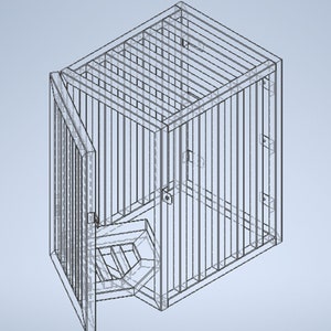 Digital Plan: Industrial Type Design Wall-mounted Gas Cage - Cylinder ...