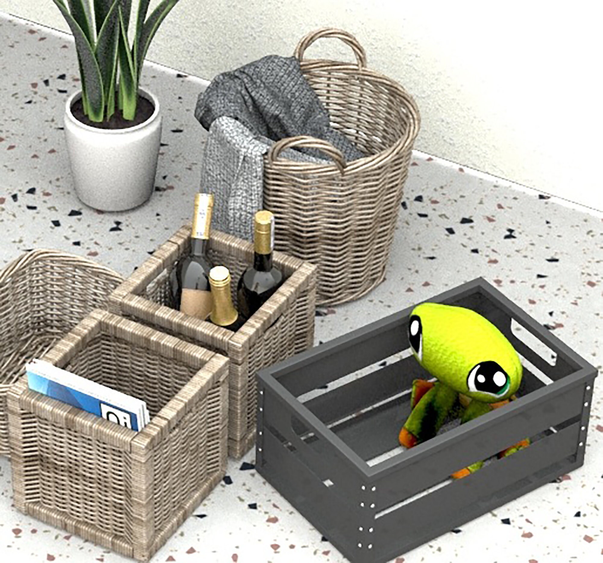 Digital Plan: Industrial Style Stackable Box With Durable Sheet Metal ...