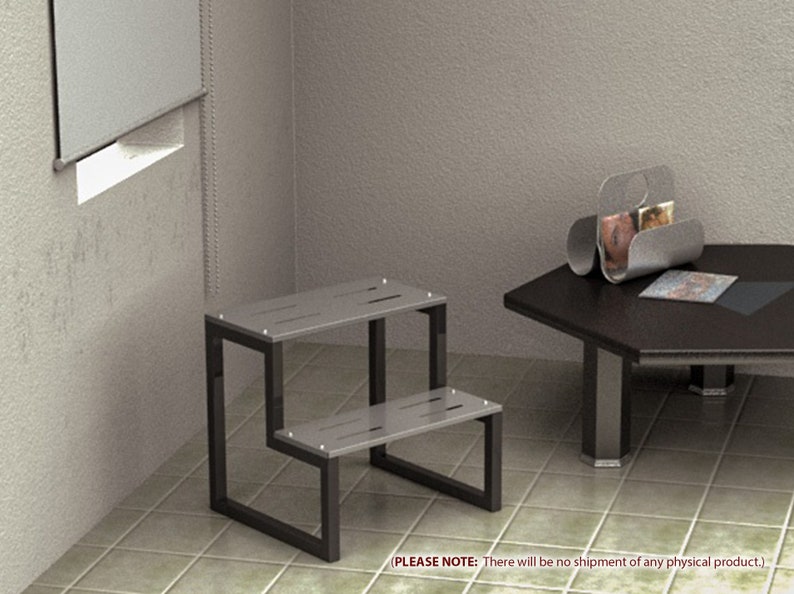 Digital Plan : Heavy-duty Metal Step Stool Perfect for Kitchen ...