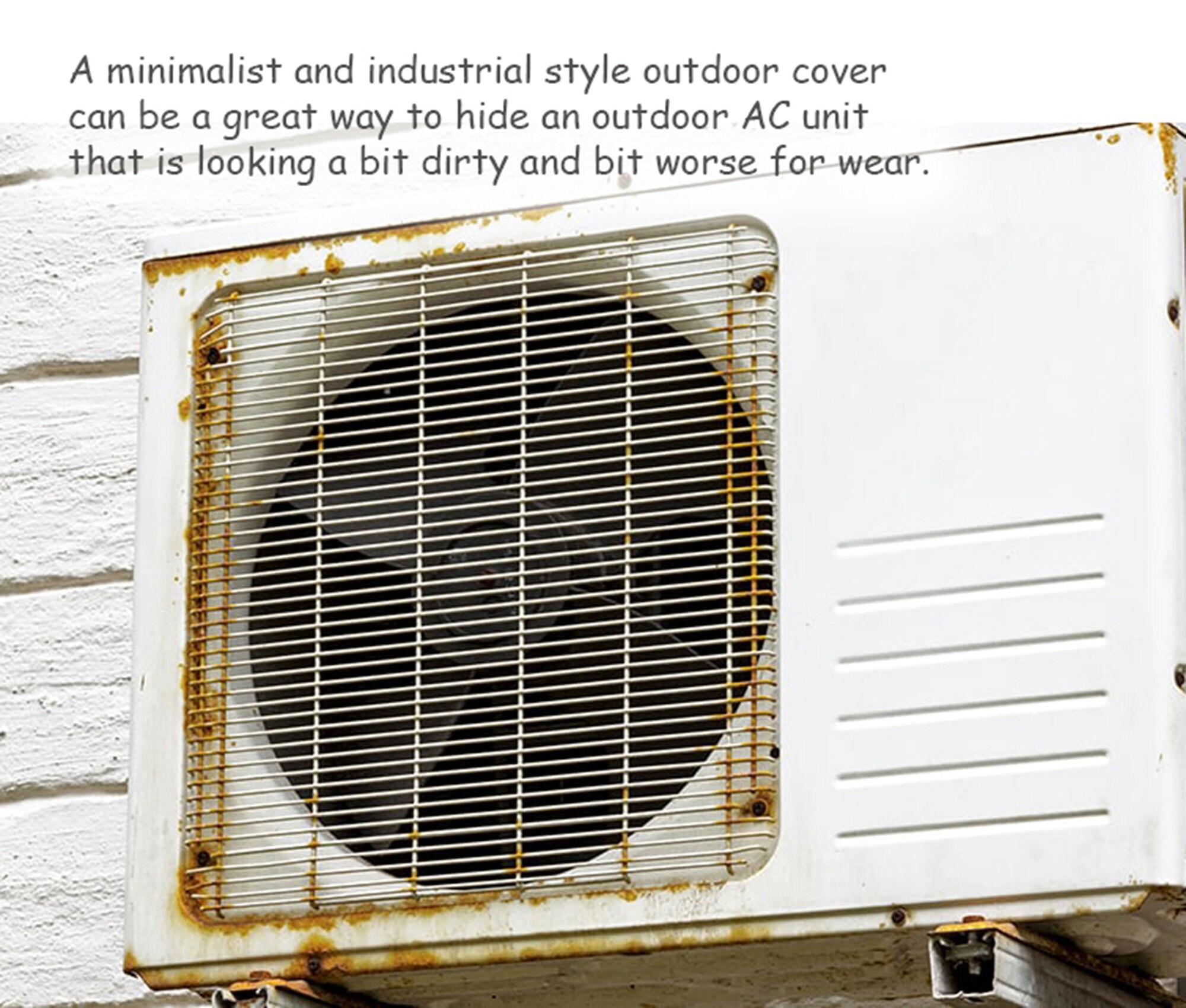 Digital Plan : DIY Ground-mounted Air Conditioner Outdoor Guard ...