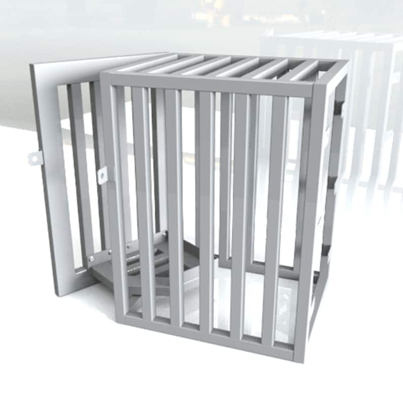 Digital Plan: Industrial Type Design Wall-mounted Gas Cage - Cylinder ...