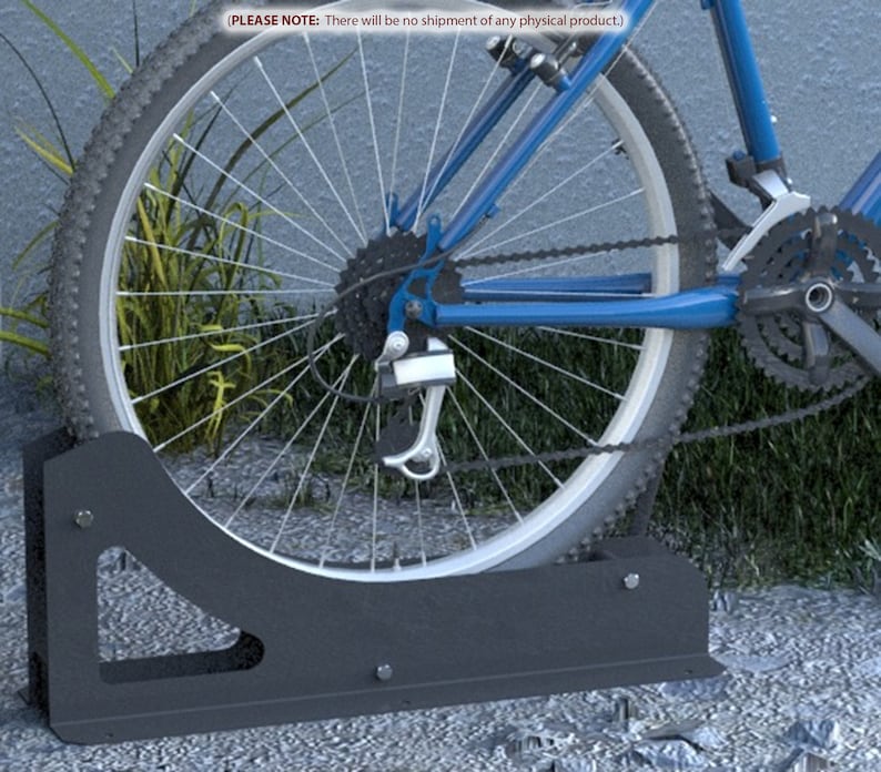 Digital Plan : Easy-to-build Sheet Metal Minimalist Mountain Bike Stand ...