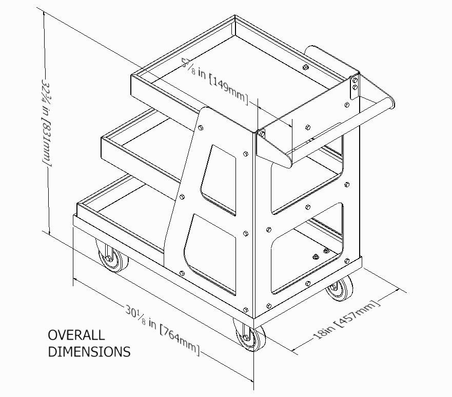 Digital Plan: DIY Transport Trolley for Tools - Heavy-duty, Minimalist ...