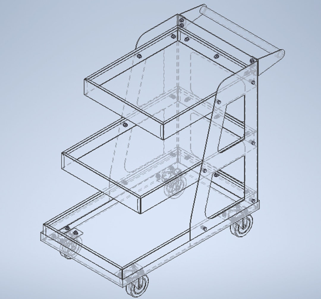 Digital Plan: DIY Transport Trolley for Tools - Heavy-duty, Minimalist ...