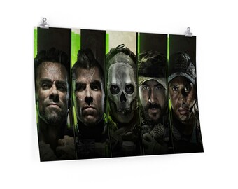 Modern Warfare Ghost Poster - Etsy
