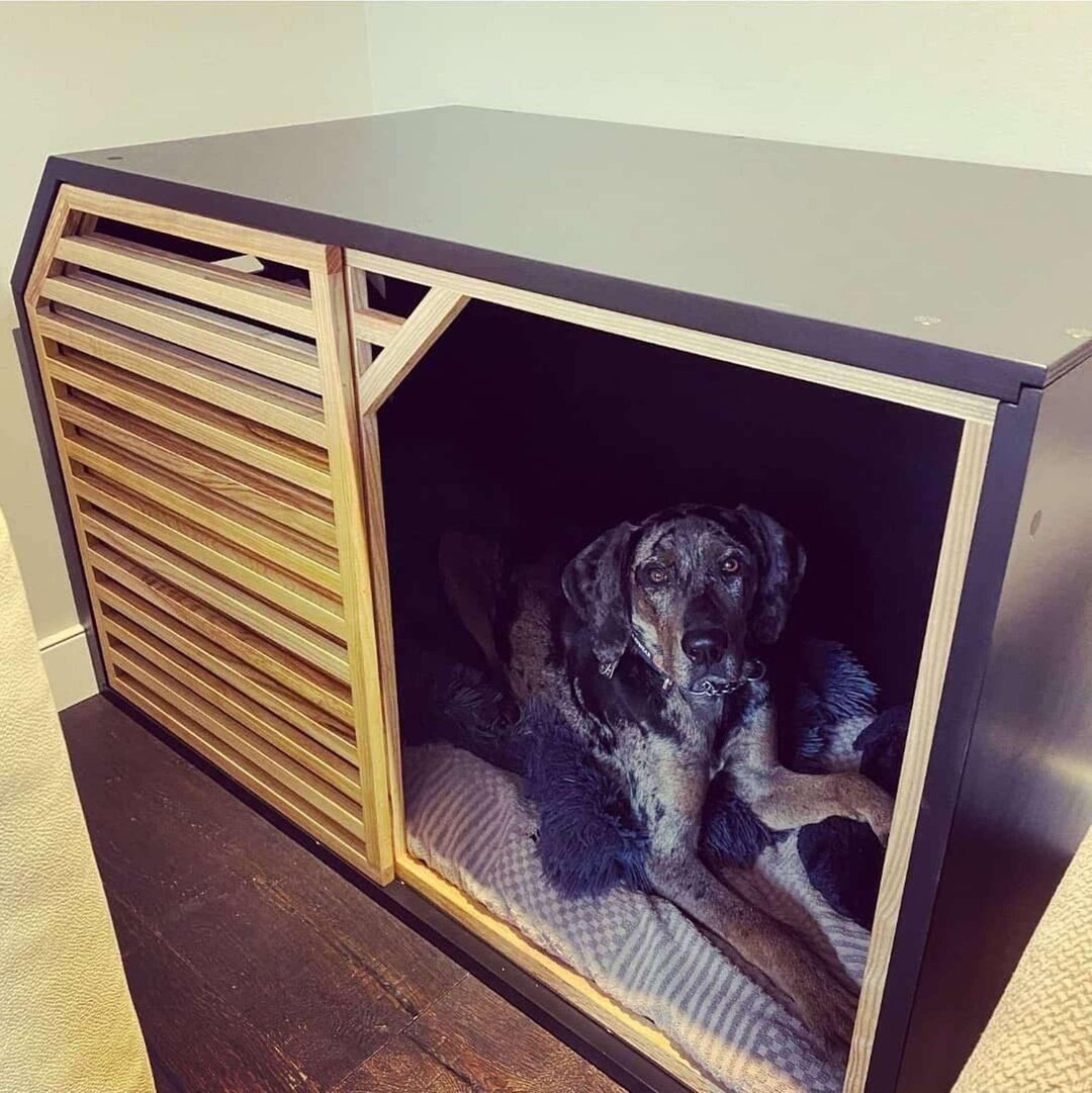 Modern Dog Kennel: Cozy Wooden Retreat, All Sizes - Etsy