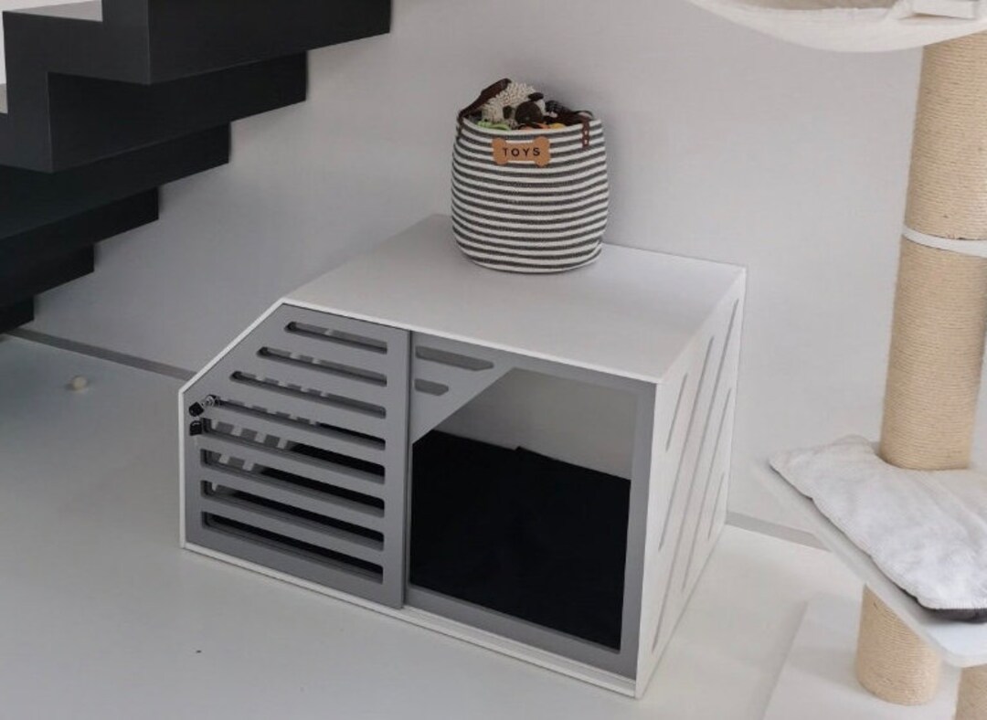 Handmade Plywood Dog Cage: Modern Cozy Pet House, XS-XL - Etsy