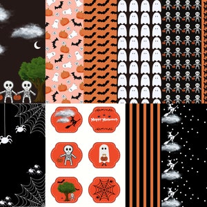 Halloween Printable Paper Pack - 10 Pages - Etsy