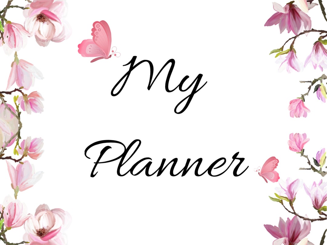 My Planner - Full Year Monthly Printable Planner - 12 Months - A5 ...