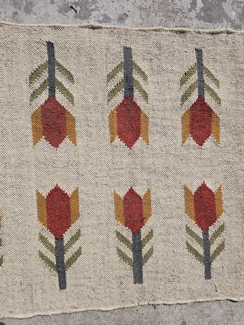 Vintage Kilim Runner Handmade Long Runner Bohemian Hallway Rug Wool ...