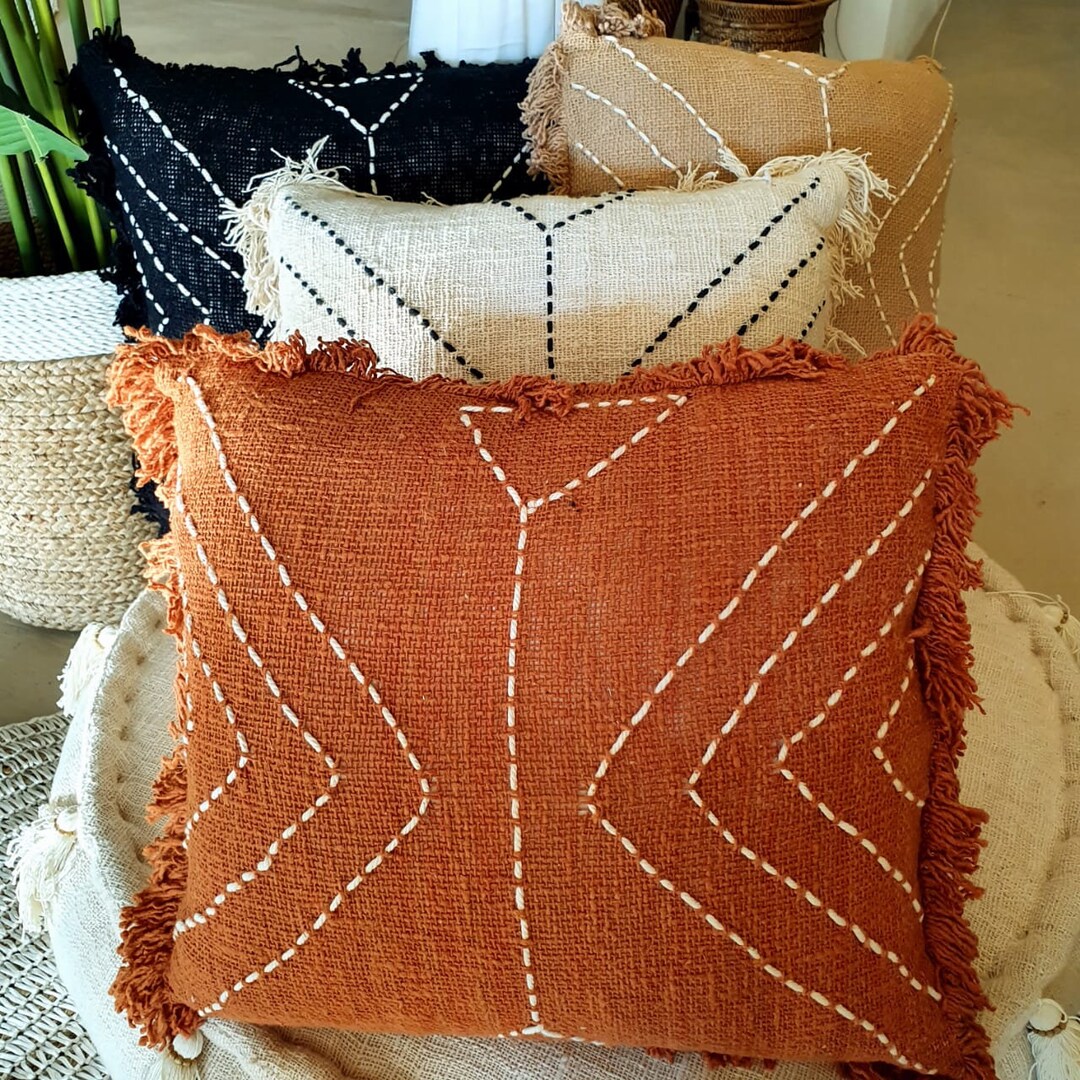 Fringed Pillow Pair - Etsy