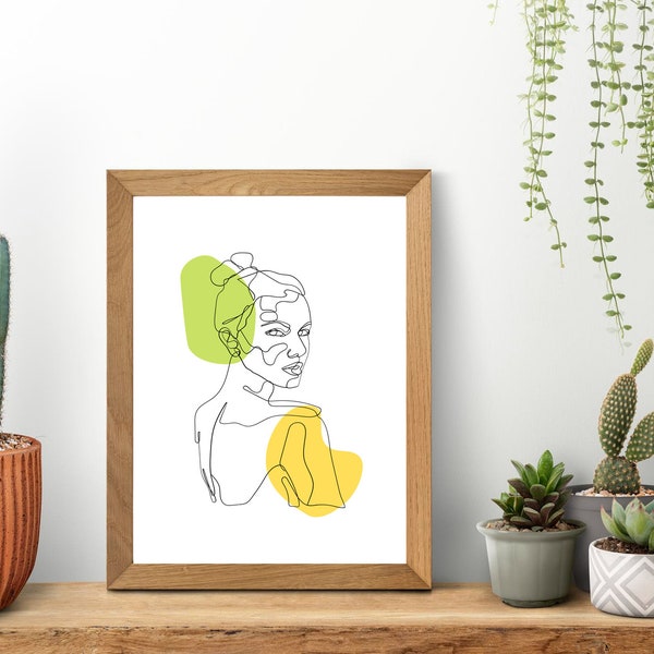 Line Drawing Wall Mural - Etsy