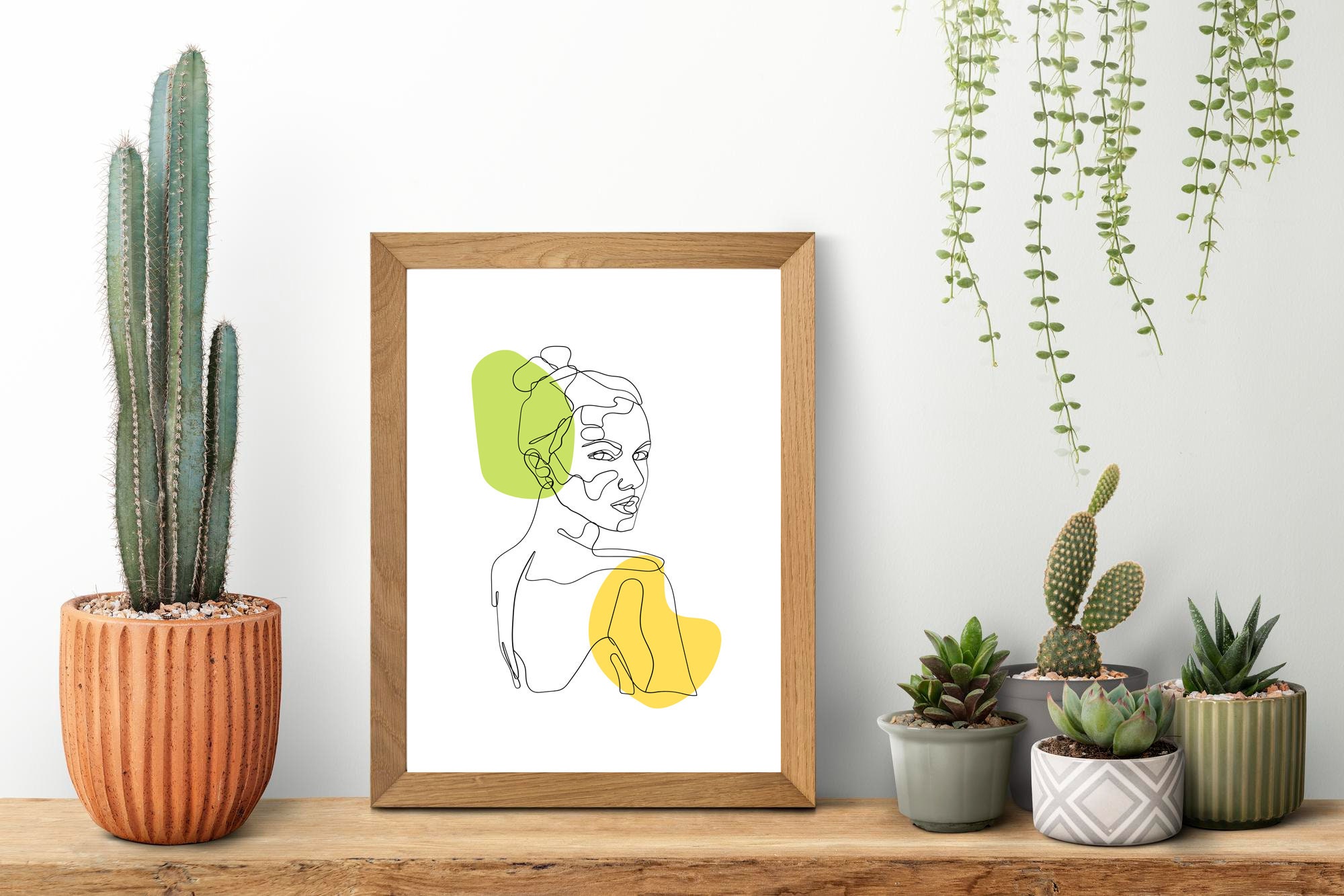 One Line Art Décor,single Line Drawing Wall Art,minimalist Wall Art ...