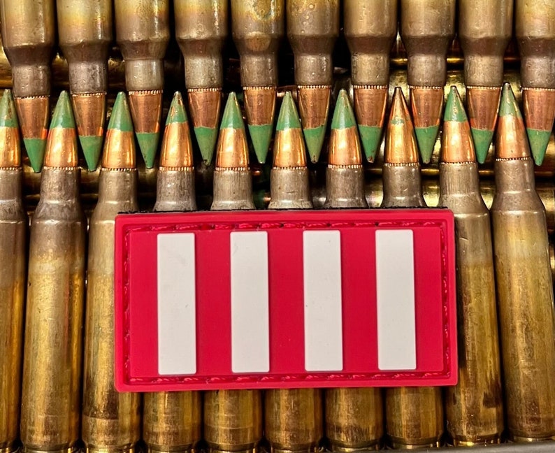 Rebellious Stripes PVC Pen Tab Patch With Hook and Loop Backing - Etsy