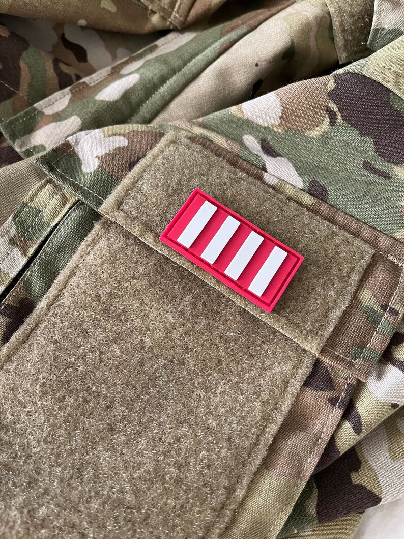 Rebellious Stripes PVC Pen Tab Patch With Hook and Loop Backing - Etsy