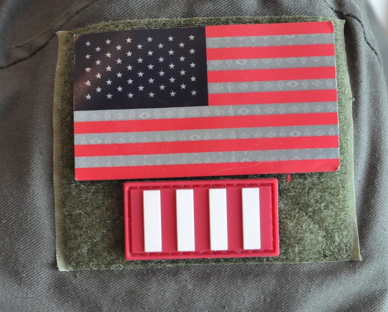 Rebellious Stripes PVC Pen Tab Patch With Hook and Loop Backing - Etsy