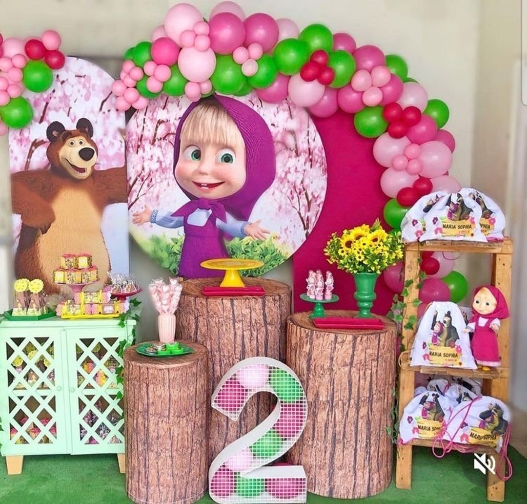 Masha and Bear Balloons Decor - Etsy