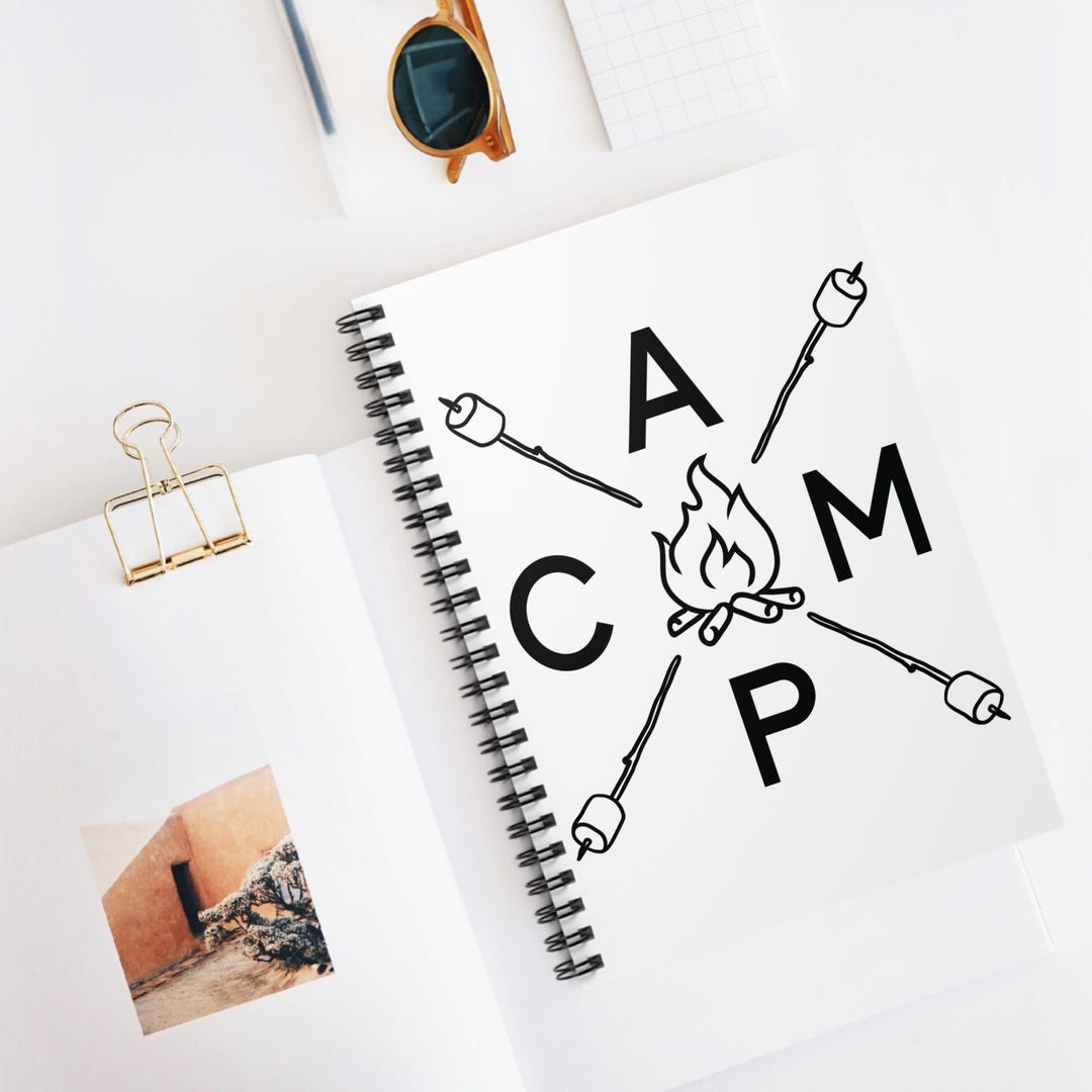 Campfire Spiral Notebook - Perfect for Campers, Journal, Travel Notes ...