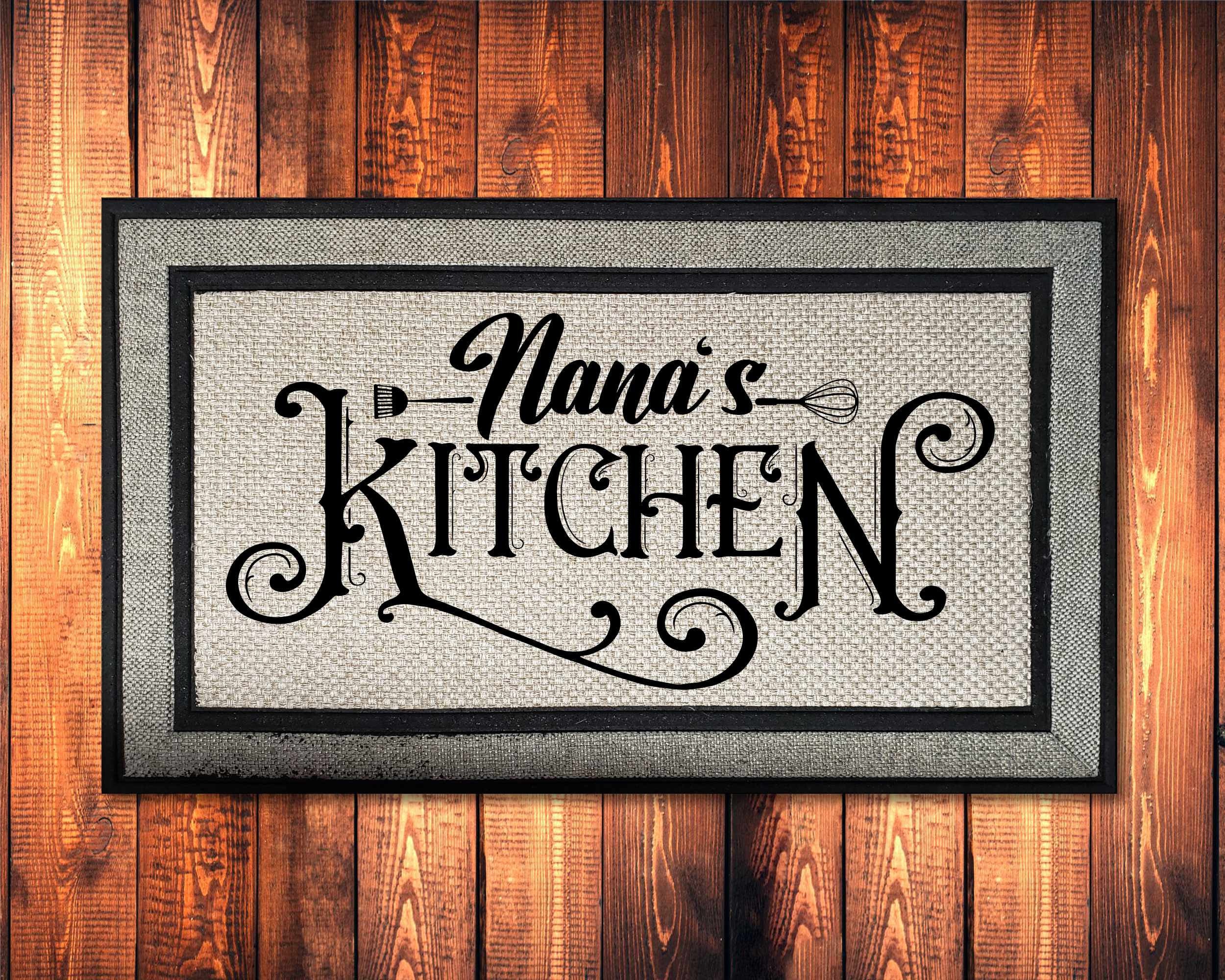 Doormat Kitchen Mat, Personalized Kitchen Mat - Etsy