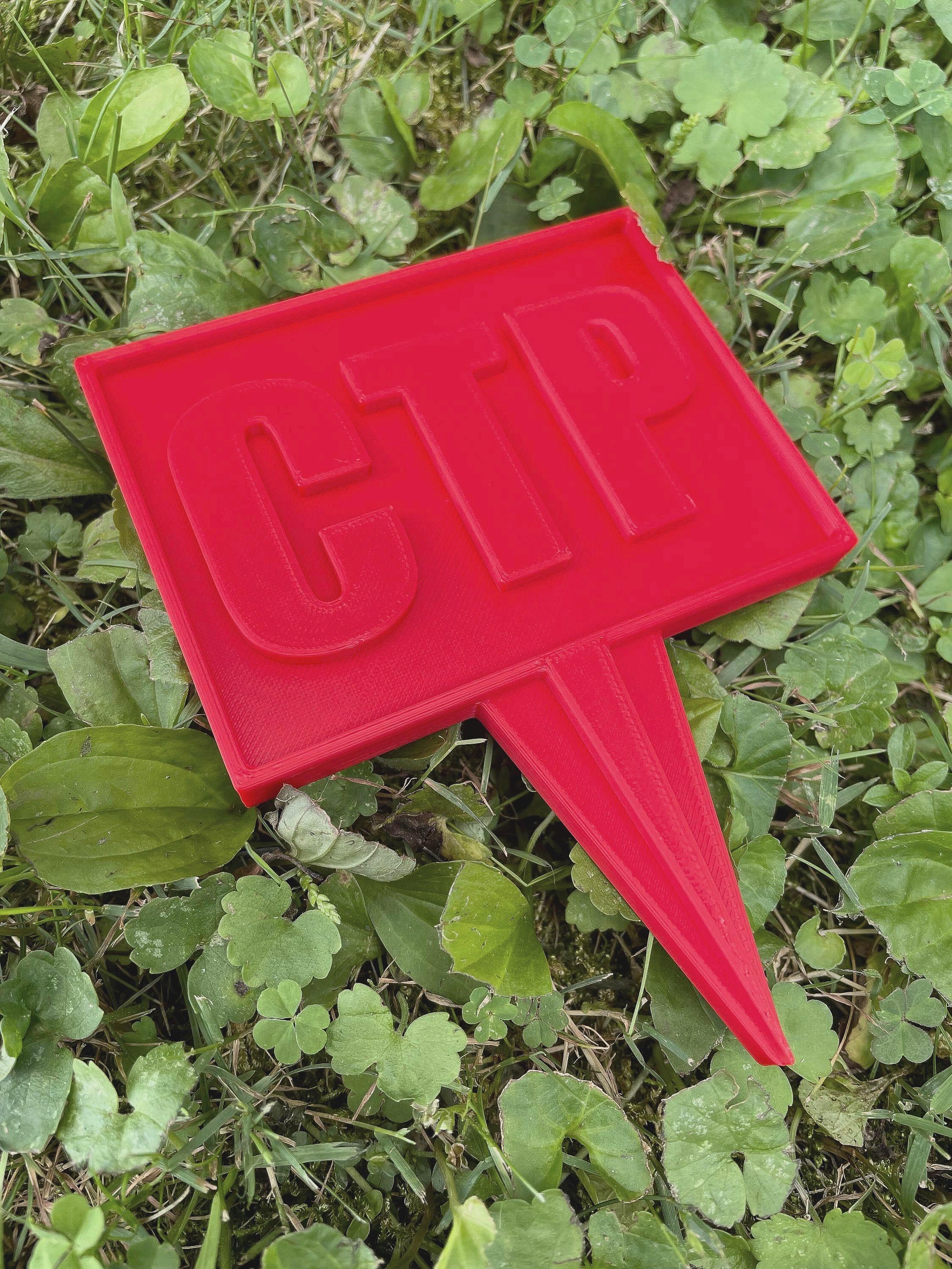 Disc Golf CTP Marker Sign - 3d Printed Disc Golf Accessories by ...