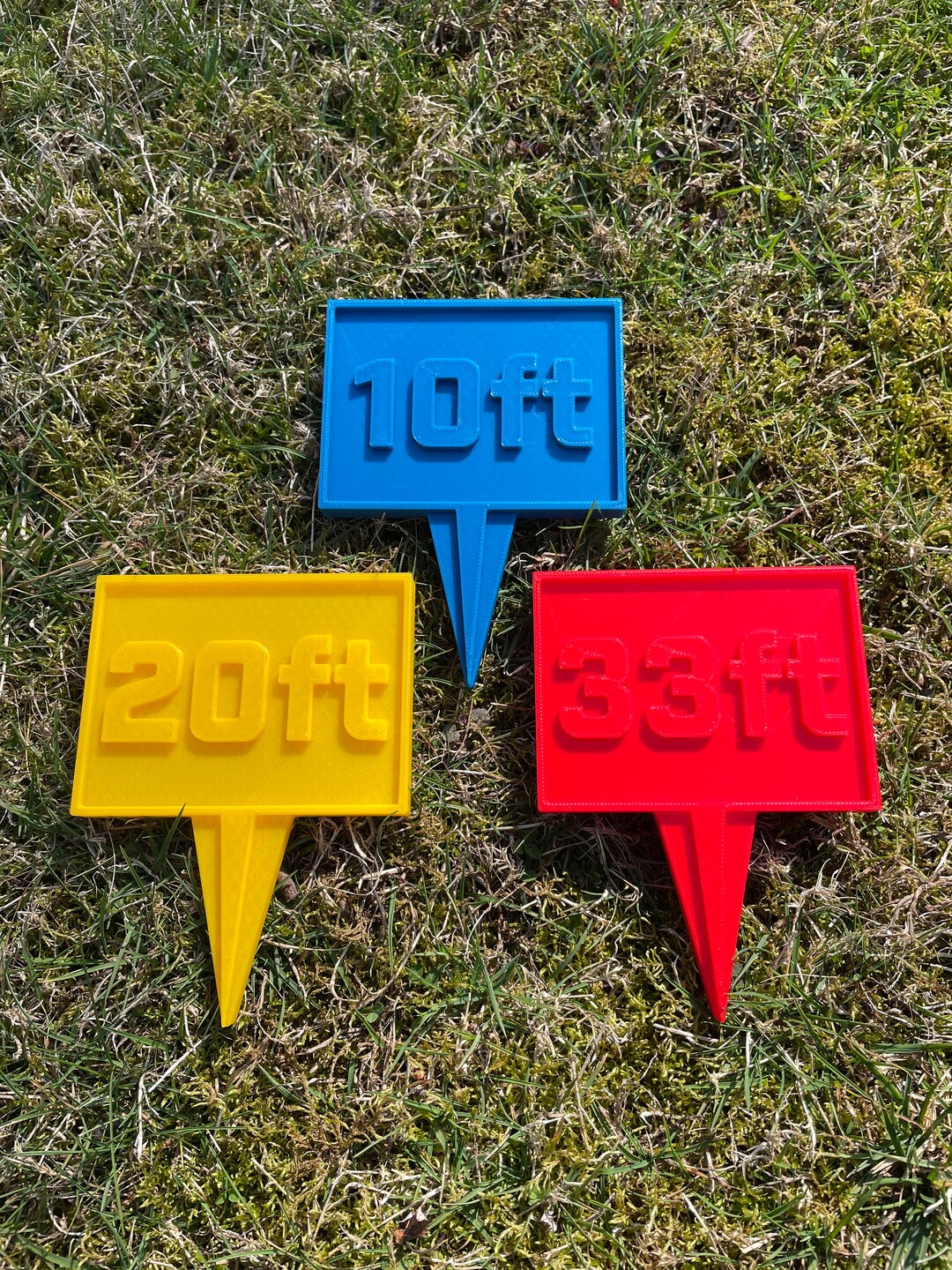 Disc Golf Putting Practice Distance Marker Signs - 3d Printed Disc Golf ...
