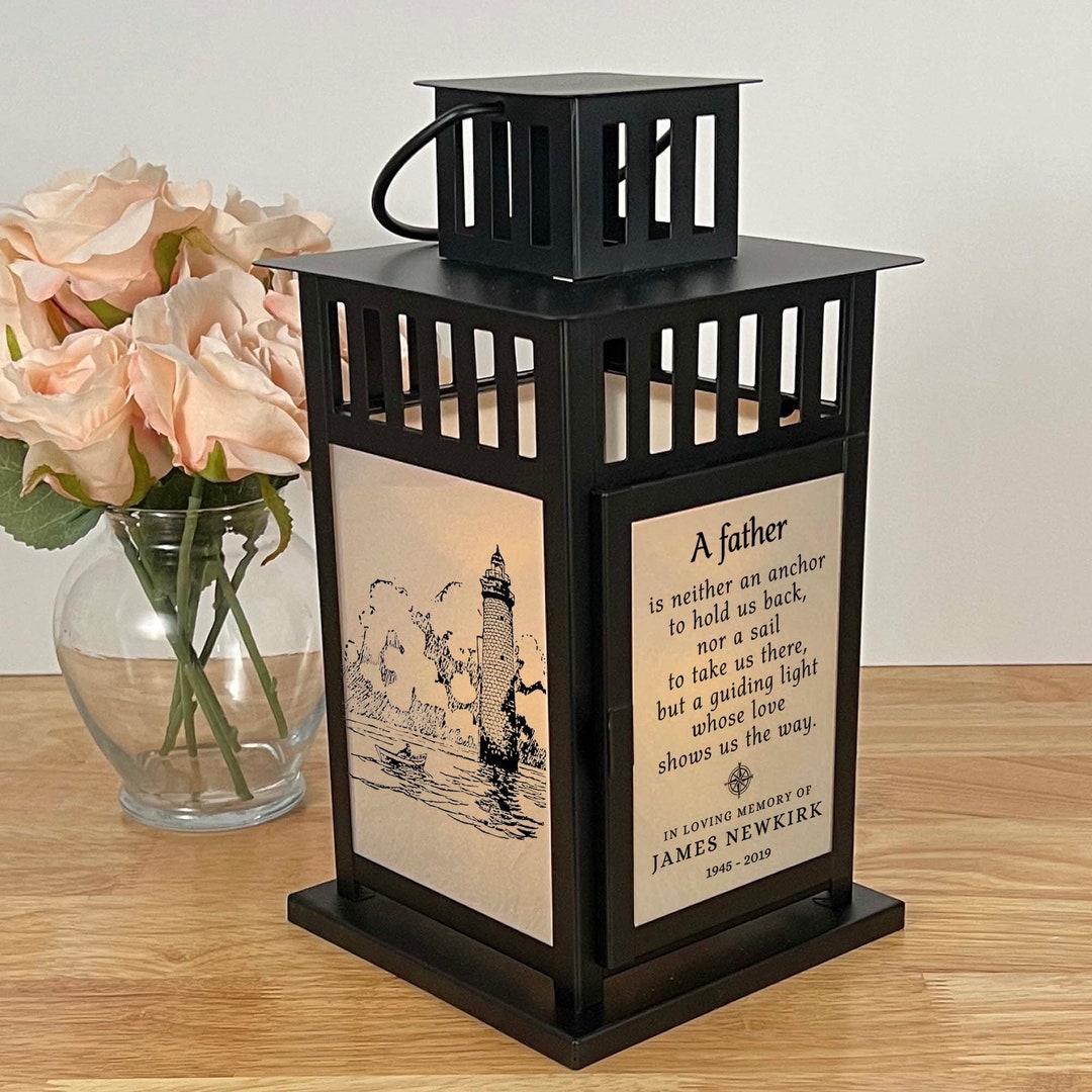 A Father Is... Memorial Candle Lantern With Personalization. for ...