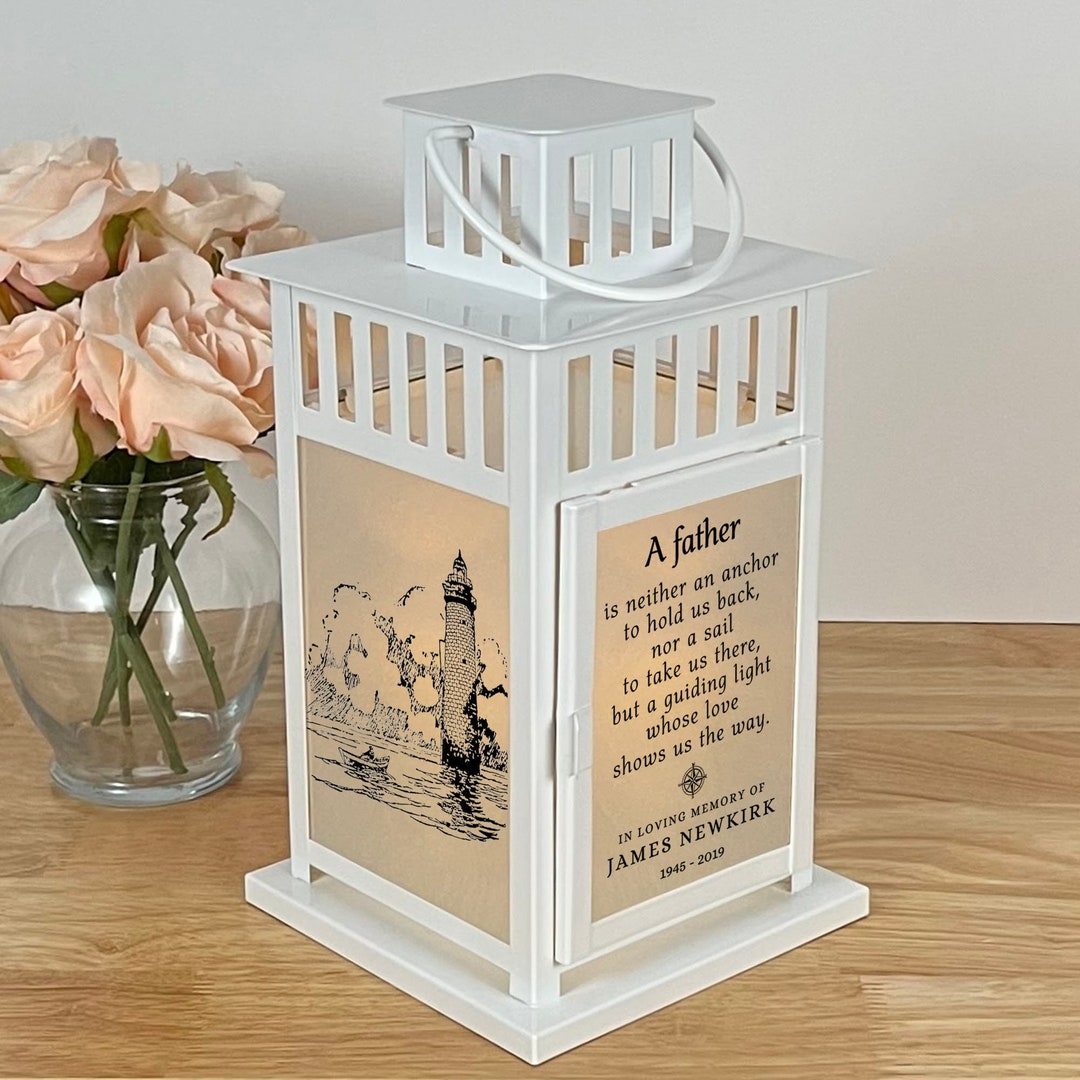 A Father Is... Memorial Candle Lantern With Personalization. for ...