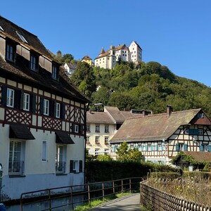 Original Oil Painting German Landscape Egloffstein Castle Medieval ...